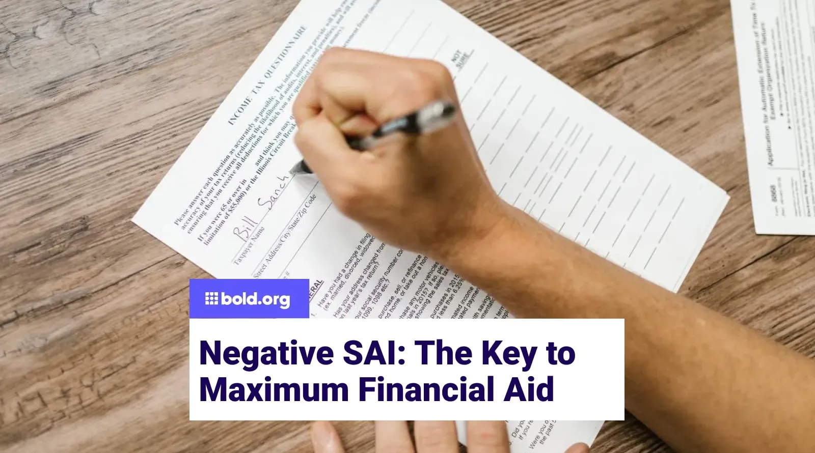 Negative SAI: The Key to Maximum Financial Aid | Bold.org | Bold.org
